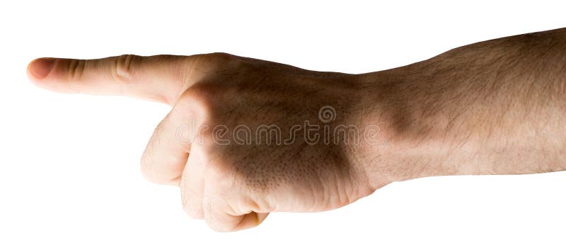Human hand pointing stock image. Image of point, healthy - 64124975