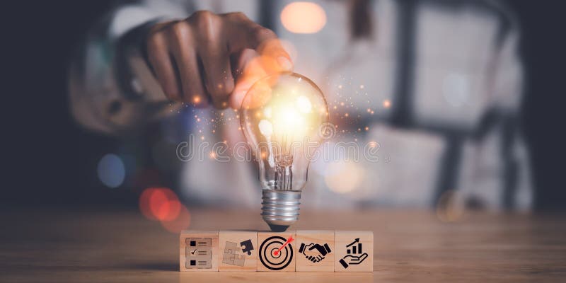 Human Hand Pointing at a Light Bulb,Finding New Solutions To Solve ...