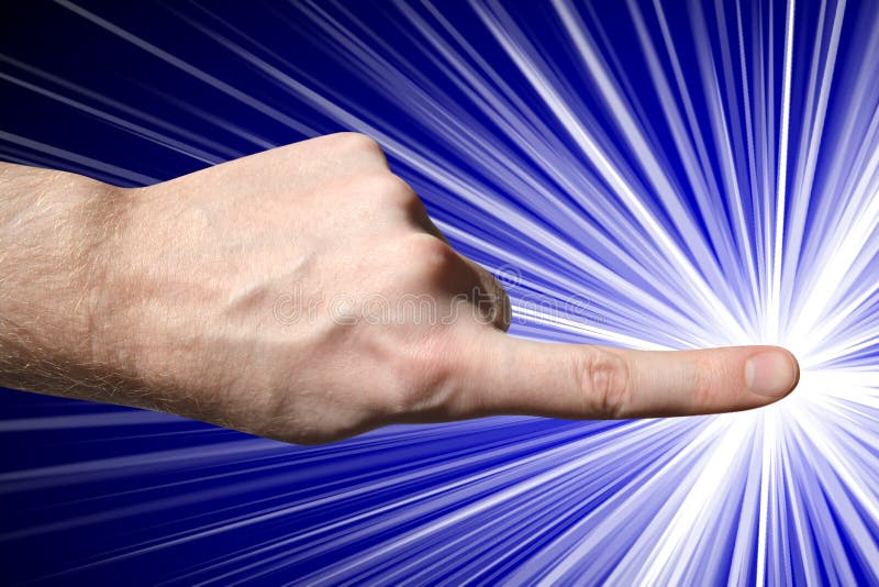 Human Hand - Pointing Out, Direction Concept Stock Image - Image of ...