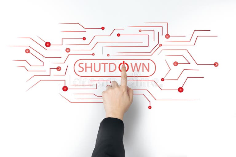 Shutdown Screen Computer Stock Illustrations – 169 Shutdown Screen ...