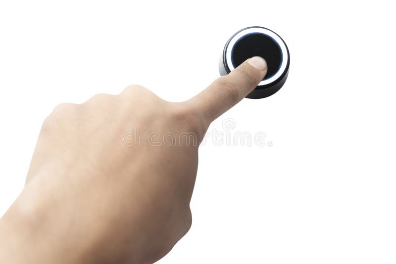 Human Hand Pressing the Button Stock Photo - Image of power, press ...