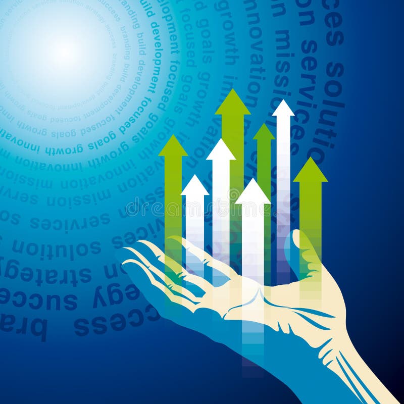 Arrow with hand stock vector. Illustration of confusion - 28514697