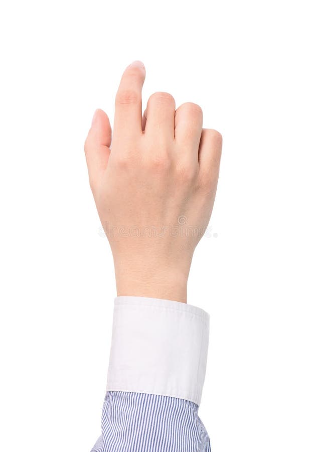 Human Hand Pushing by Finger Stock Image - Image of voting, person ...