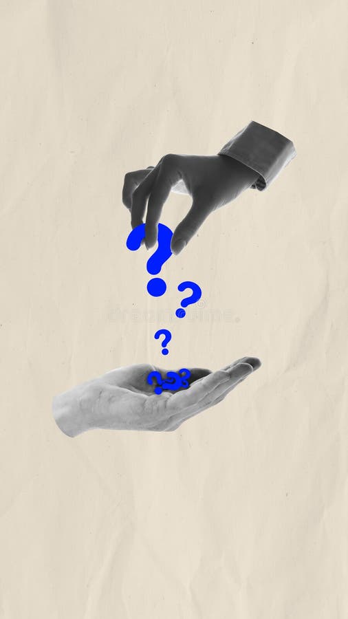Human Hand Putting Question Marks on Another Hand Meaning Importance of ...