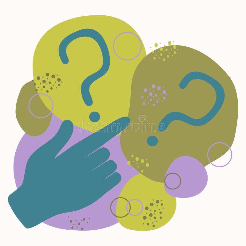 Person Raising Question Mark Stock Illustrations – 21 Person Raising ...