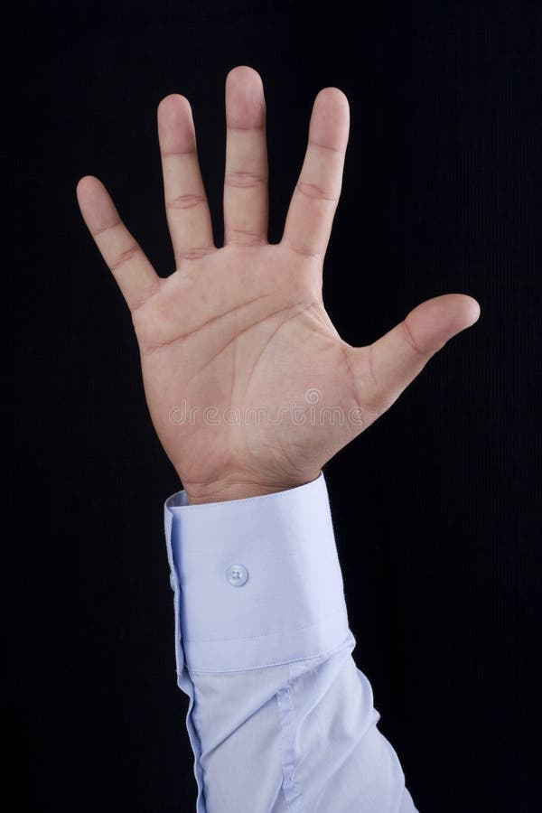 Human Hand Raised stock image. Image of high, black, objects - 33616965