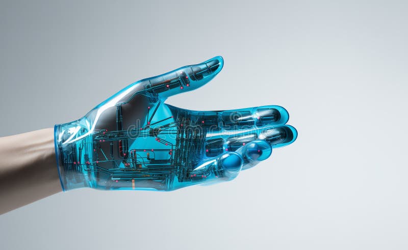 Human Hand Replaced by High-tech Artificial Hand with Microcircuits and ...