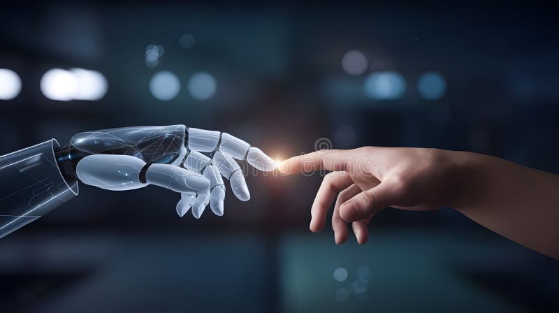 Human and Robot Hand Reaching for Each Other Artificial Intelligence ...