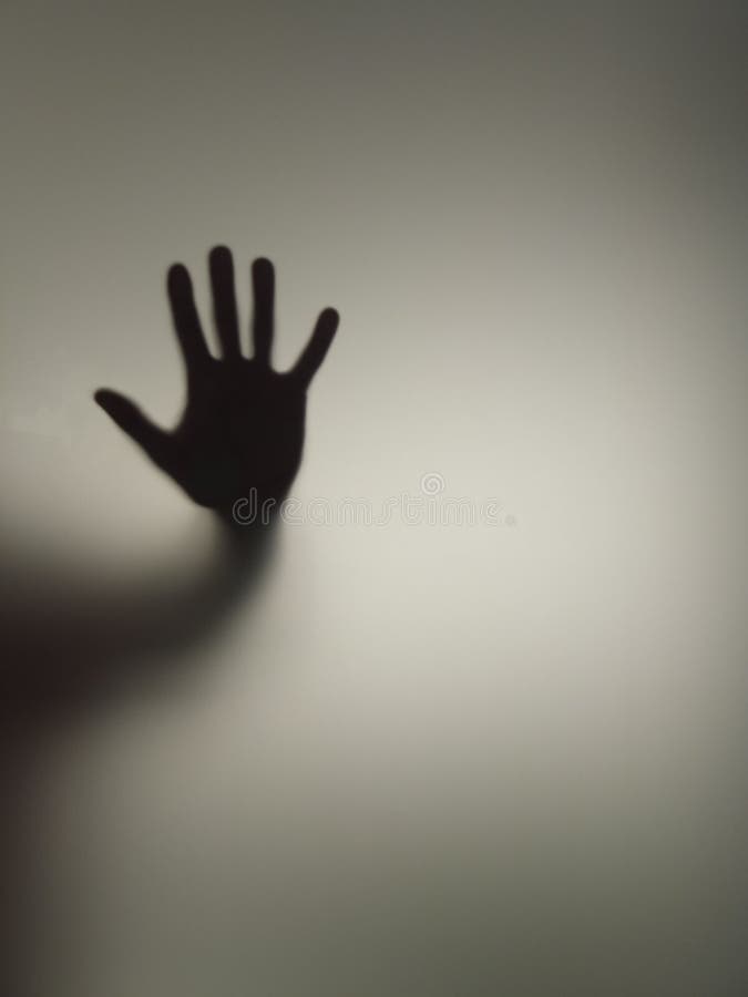 Human hand shadow stock image. Image of glass, door, shadow - 74683779