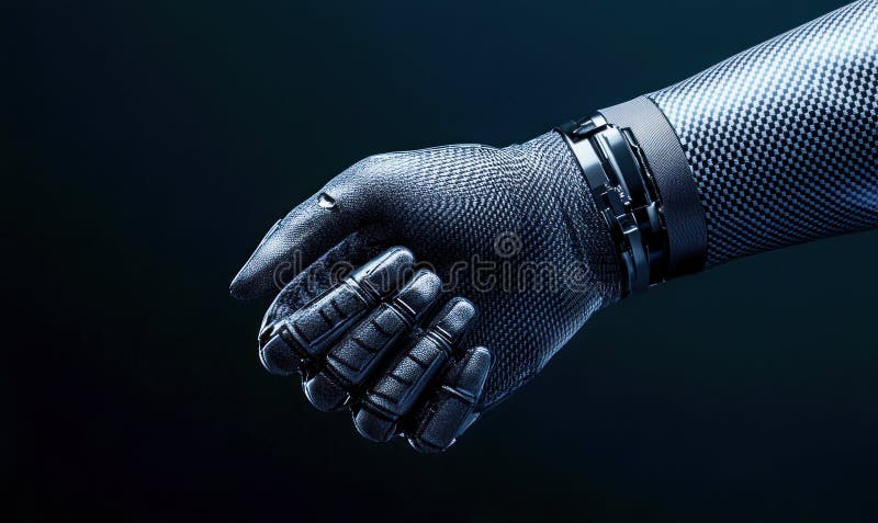 Human Hand Shaking Advanced Bionic Arm in Medical Lab Stock ...