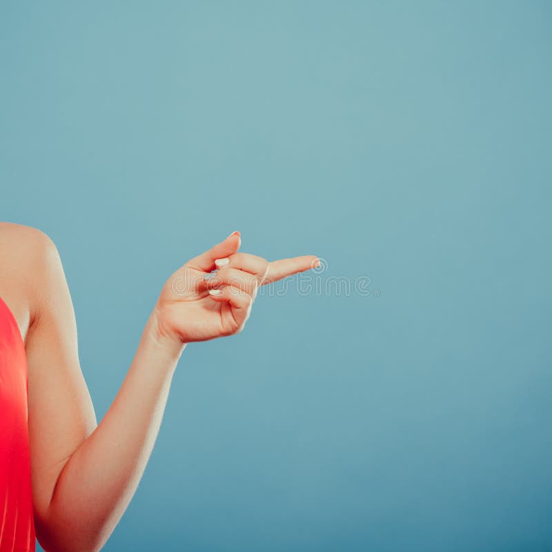 Human Hand Showing Blank Empty Copyspace. Stock Photo - Image of palm ...