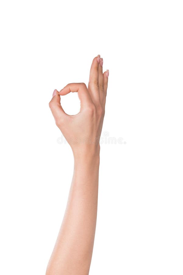 Human Hand Showing Okay Sign Stock Photo - Image of signal, person ...
