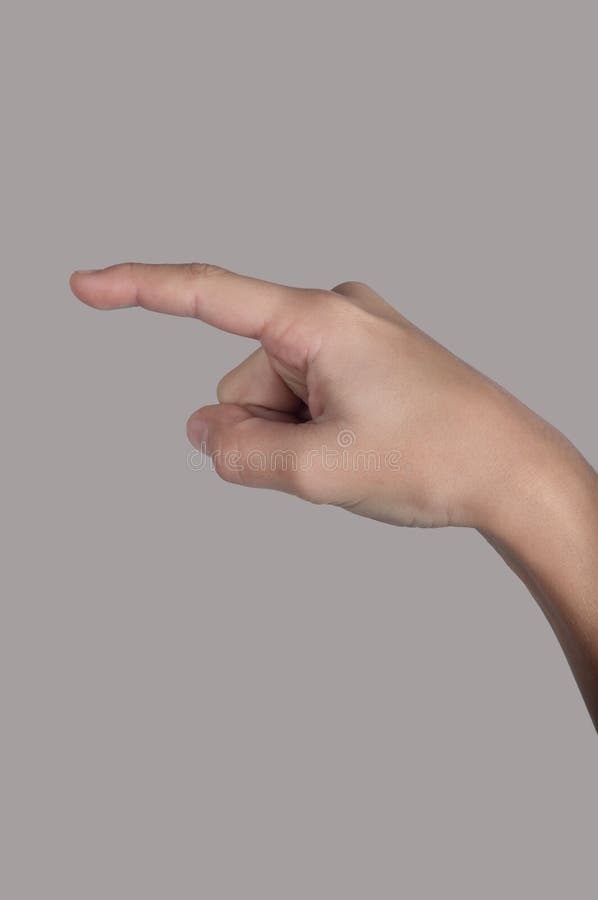 Human Hand Pointing with Finger Towards You. Isolated Stock Image ...