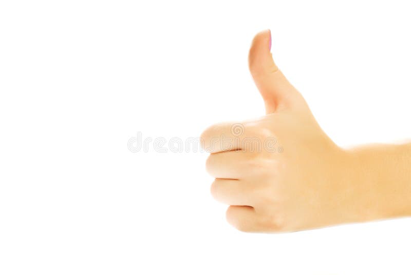 Human Hand Showing Thumb Up Stock Image - Image of copy, concepts: 6397597
