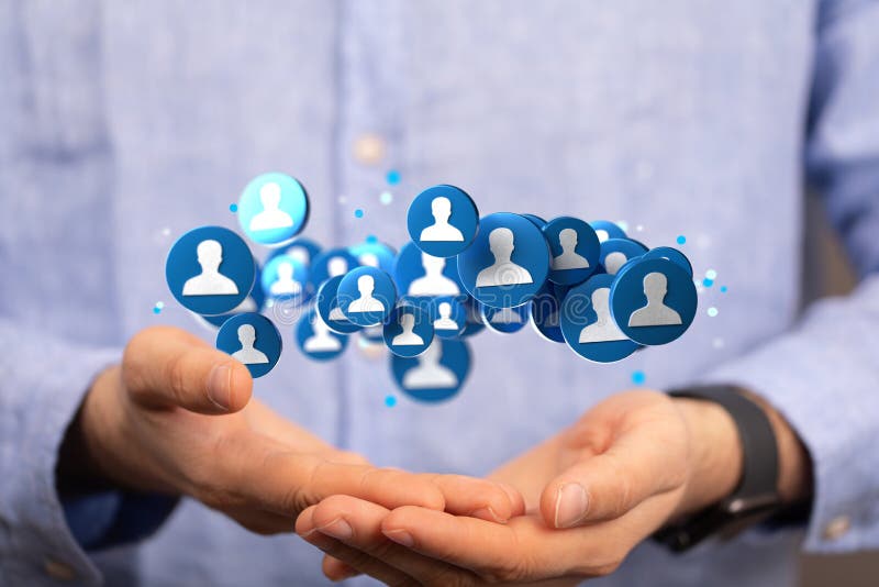 Human Hand Showing Unity Group and Teamwork Concept Stock Image - Image ...