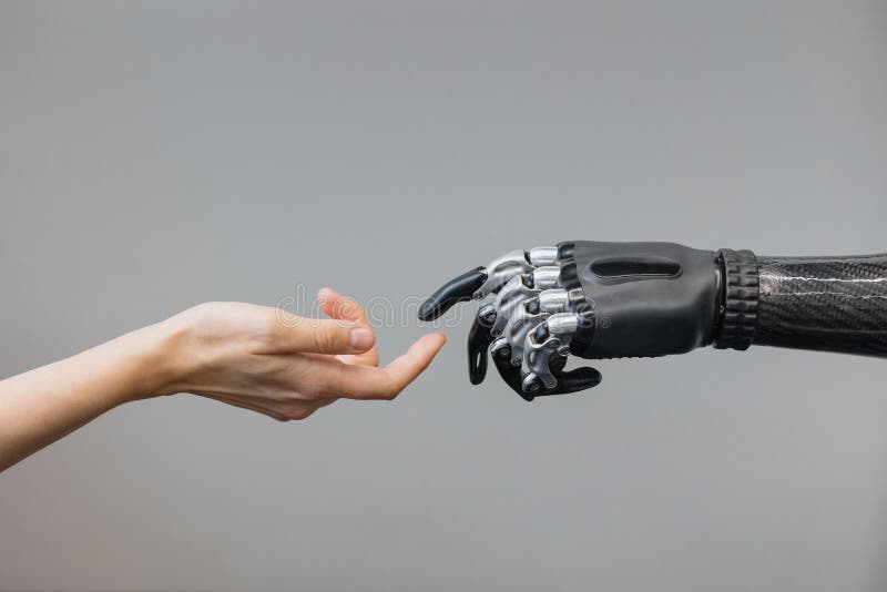 The Human Hand and the Siber Hand Bionic Prosthesis Make a Handshake ...