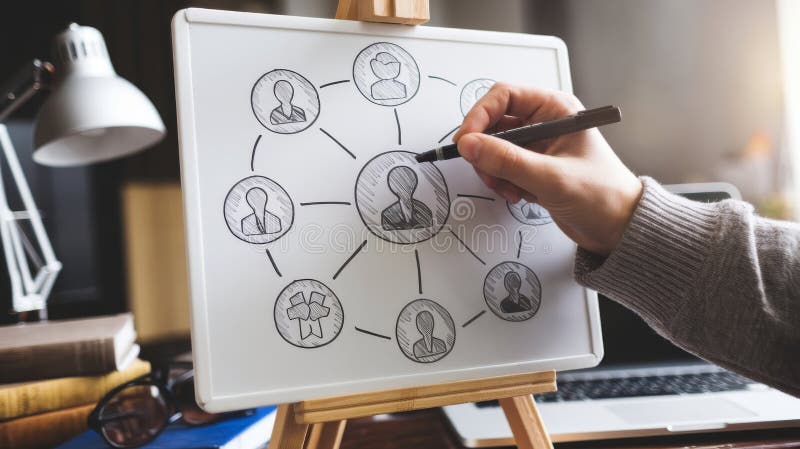 Hand Sketching Social Network Scheme Stock Illustrations – 8 Hand ...