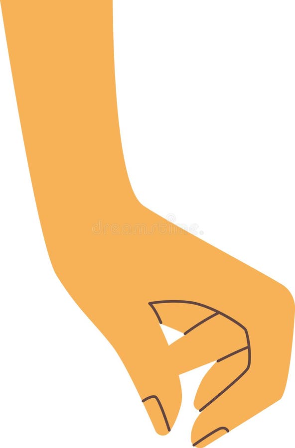 Human Hand Taking Something Stock Vector - Illustration of give, body ...