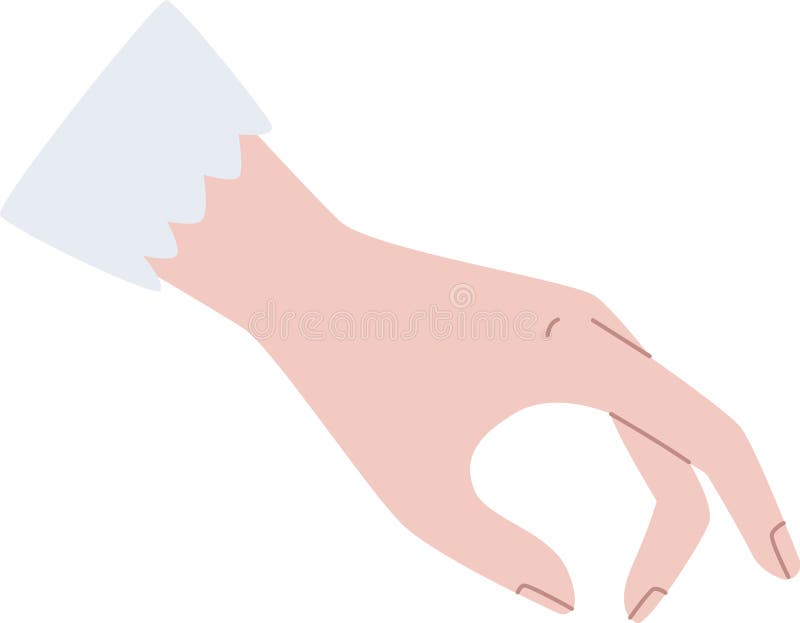 Human Hand Taking Something Stock Vector - Illustration of isolated ...