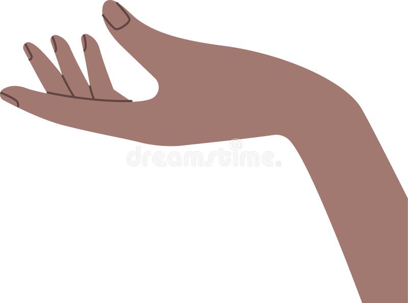 Human Hand Taking Something Stock Vector - Illustration of female, hand ...