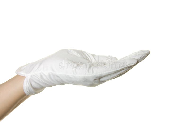 Human Hand in Textile Glove Stock Photo - Image of closeup, textile ...