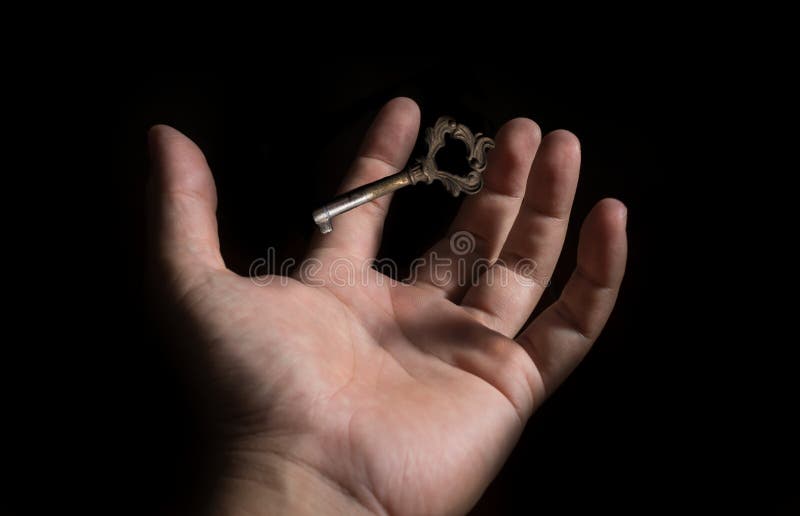 Human Hand Try To Keep Key. Stock Image - Image of opportunity ...