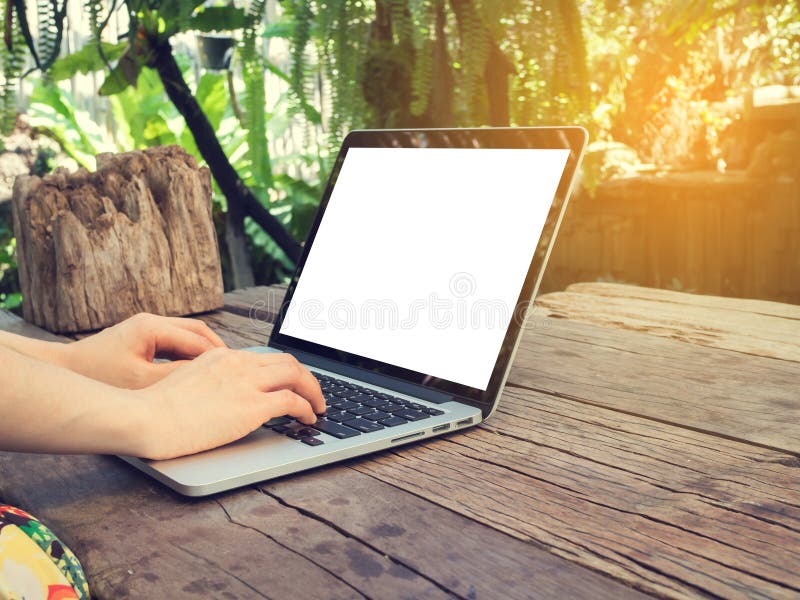 Human Hand Typing Keyboard Garden Tree Stock Photos - Free & Royalty ...