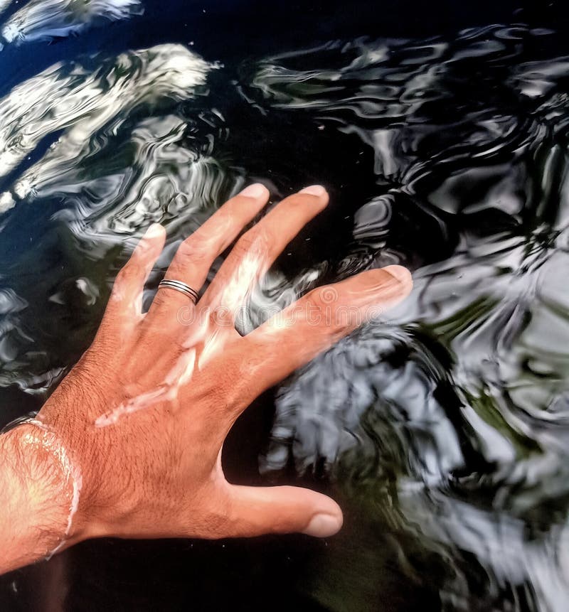 Human Hand under the water stock image. Image of human - 191070385