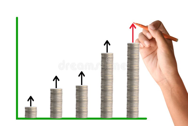 Human Hand Writing High Graph Stock Image - Image of goal, future: 63666135