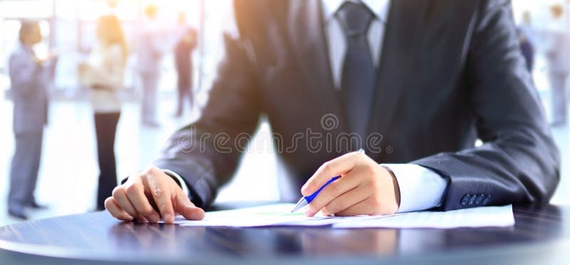 Human Hand Writing on a Paper. Stock Photo - Image of male ...