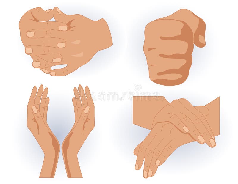 Praying Hands , Symbol of Christianity Hand Drawn Vector Illustration ...