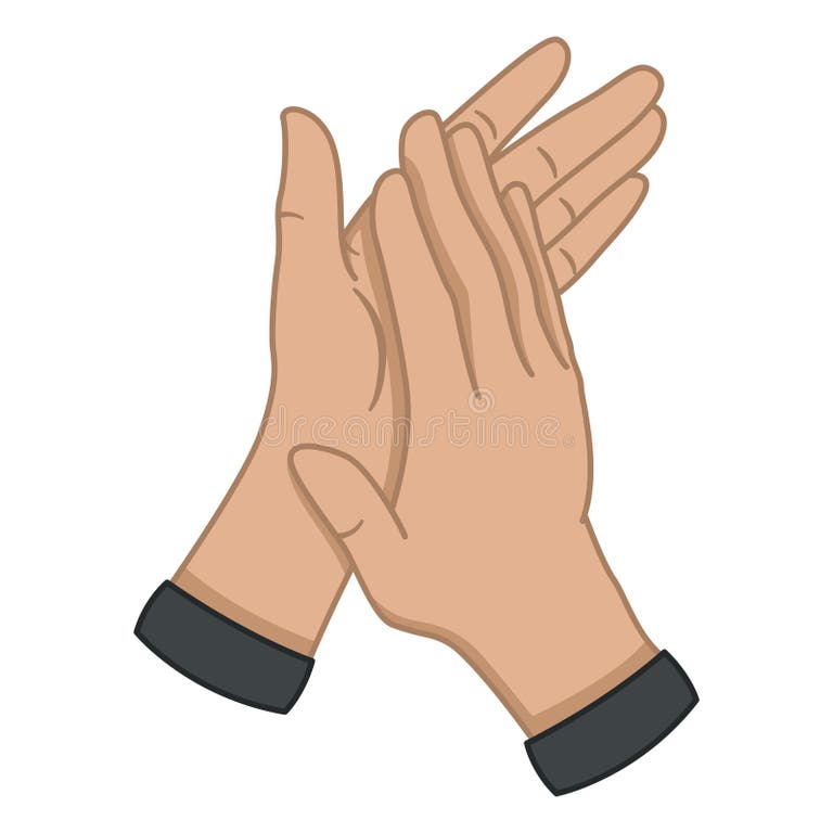 Human Hands Clap. stock vector. Illustration of logo - 306066420