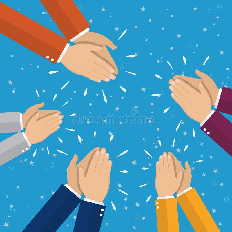 Human Hands Clapping. Applaud Hands Stock Vector - Illustration of ... Human Hands Clapping. Applaud Hands Stock Vector - Illustration of ...