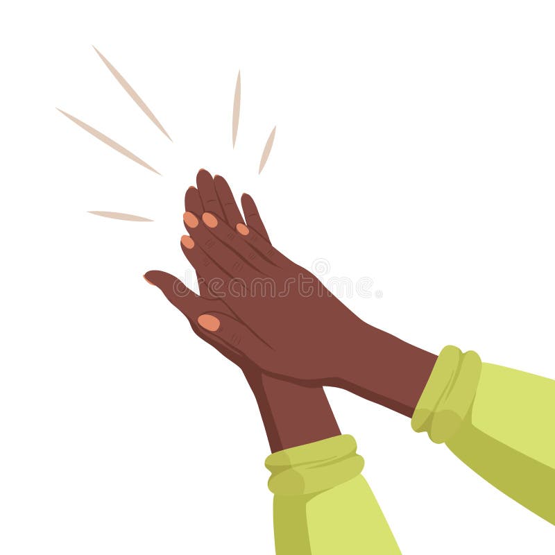 Human hands clapping stock vector. Illustration of high - 232108080