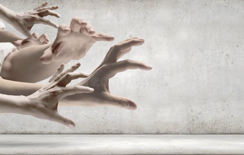 Human hands stock photo. Image of catch, collage, escape - 48219844