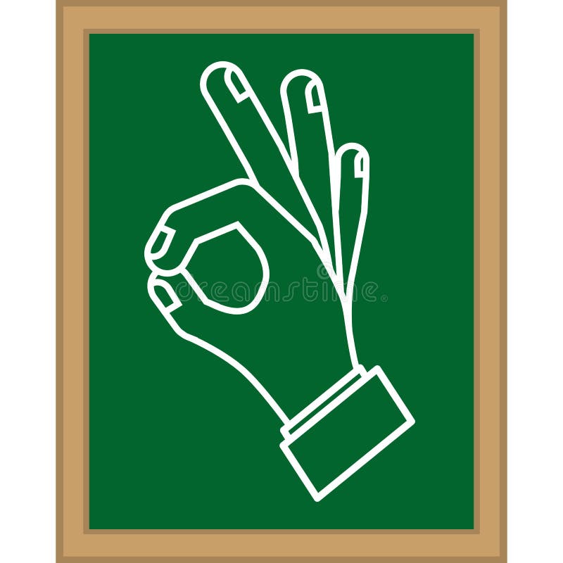 Human hands doing a symbol stock illustration. Illustration of business ...