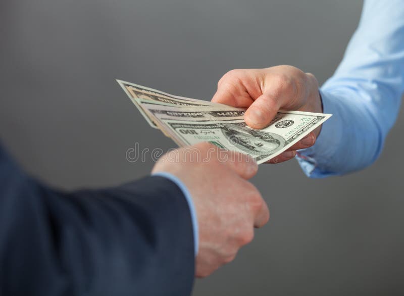 Human Hands Exchanging Money Stock Image - Image of credit, deal: 30458089