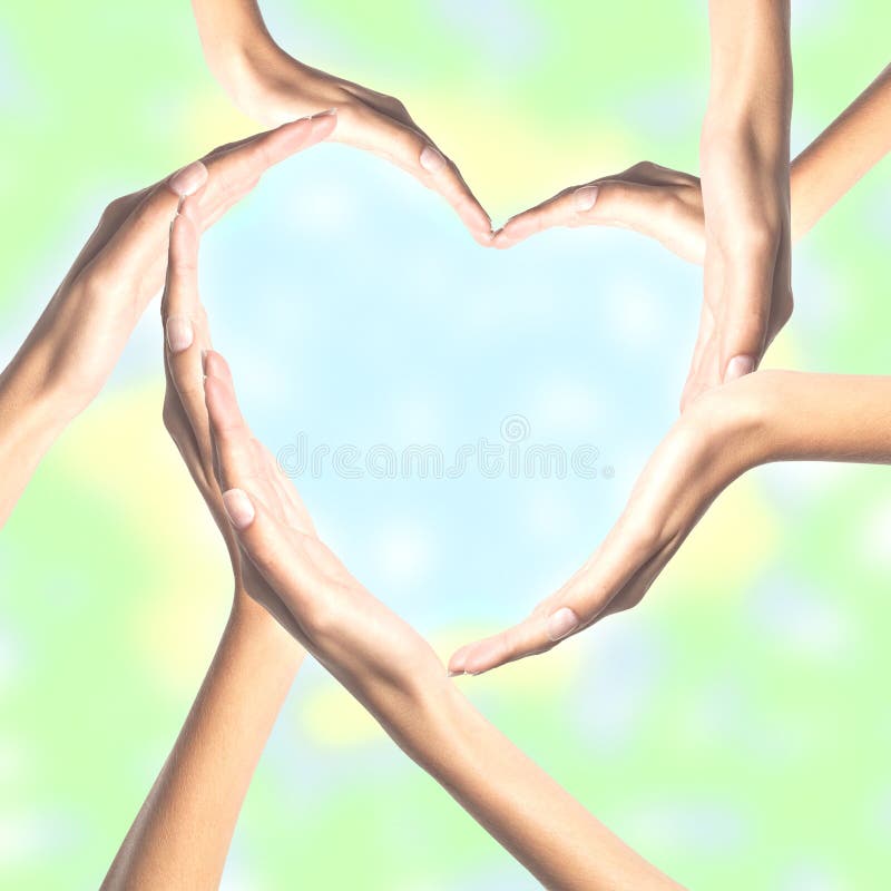 Group of Young People S Hands Isolated Stock Photo - Image of human ...