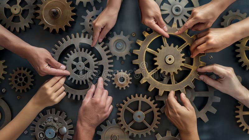 Hands Interlocking Cogwheels – Symbolizing the Importance of ...