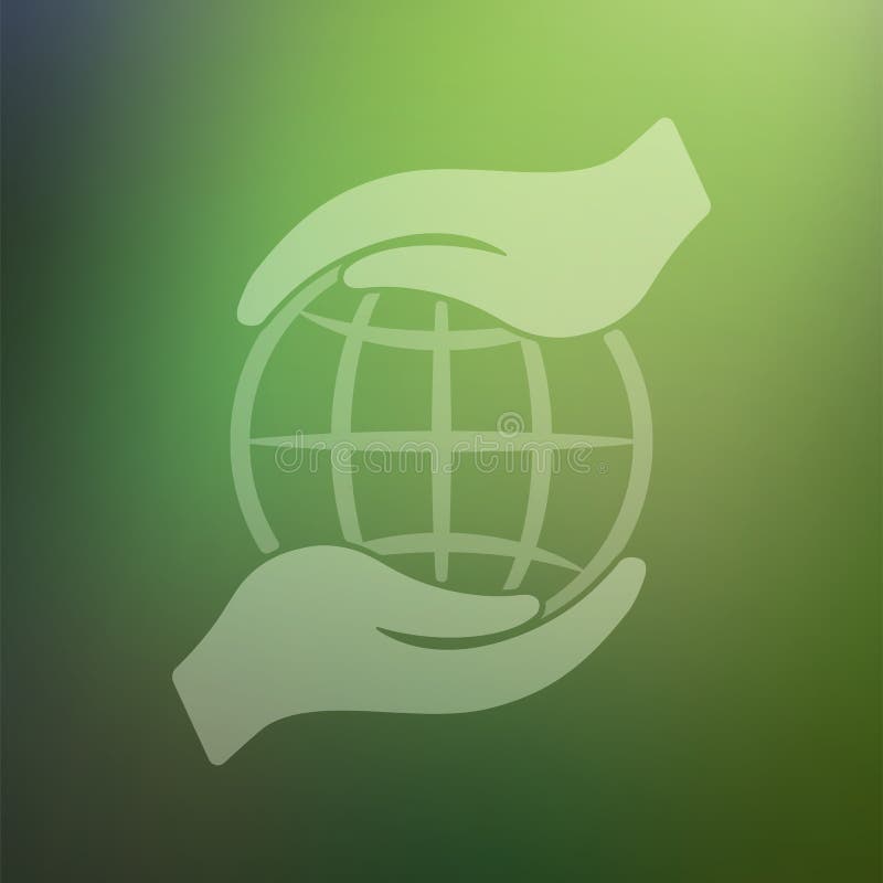 Human Hands Holding Earth, Save Earth Concept Vector Illustration Stock ...