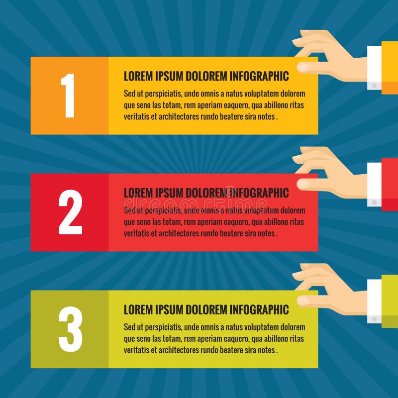 Human Hands with Information Blocks - Infographic Business Concept ...