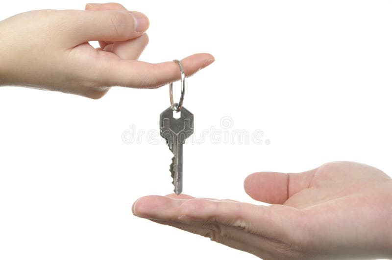 Handing over the keys stock image. Image of house, antique - 254553
