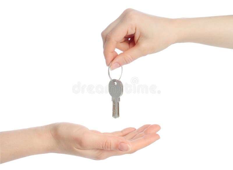 Handing over the keys stock image. Image of house, antique - 254553