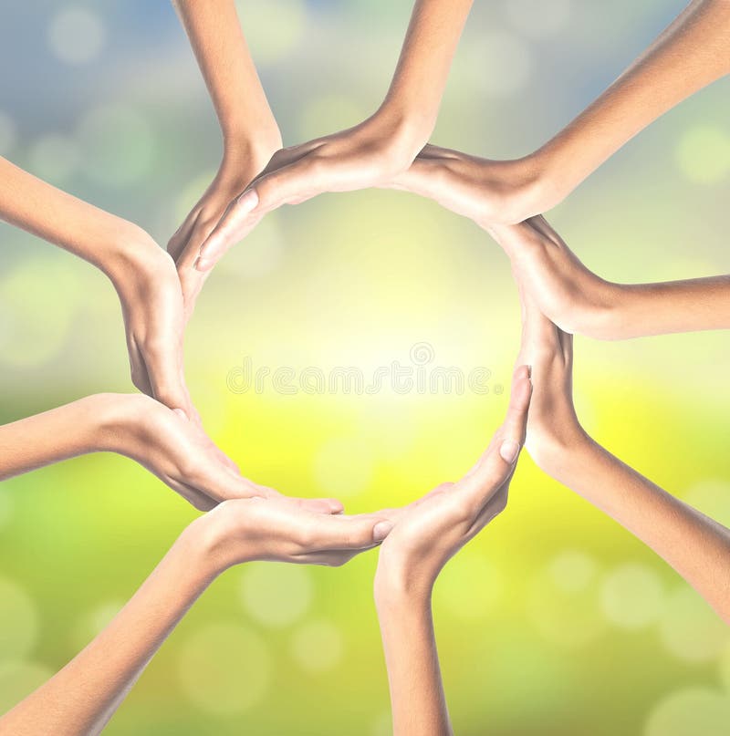 Human circle stock illustration. Illustration of cooperation - 105808