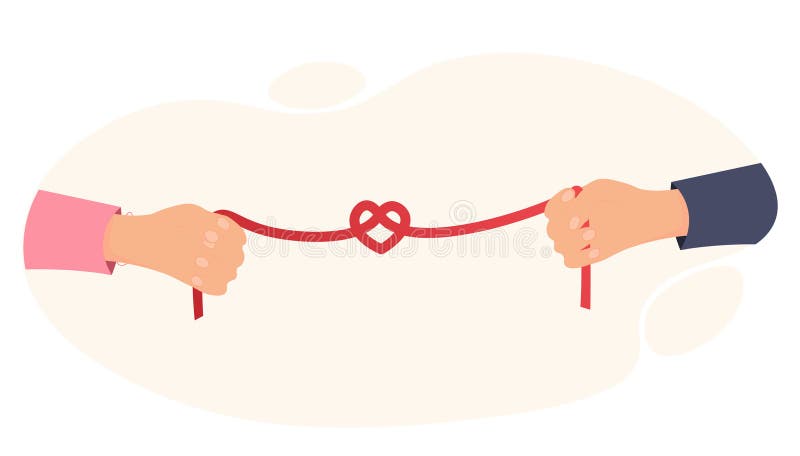 Human Hands Pulling the Rope, Family Relationship Concept, Solving the ...