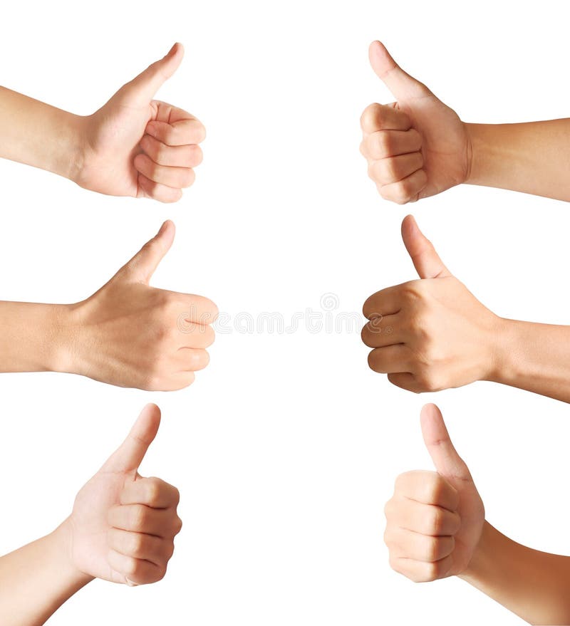 Human hands showing thumbs stock image. Image of human - 54790415