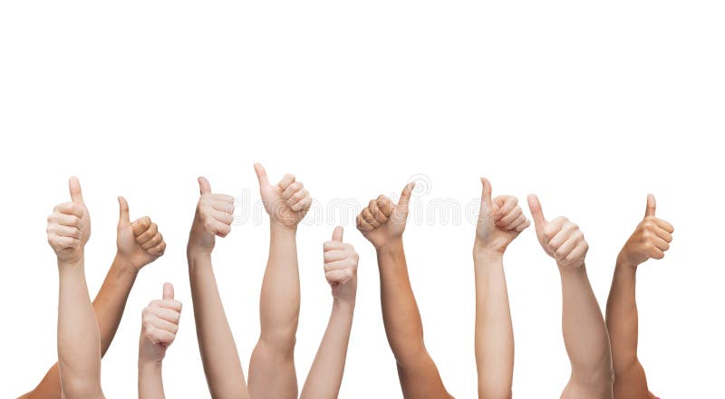 Human Hands Showing Thumbs Up Stock Photo - Image of friendly ...