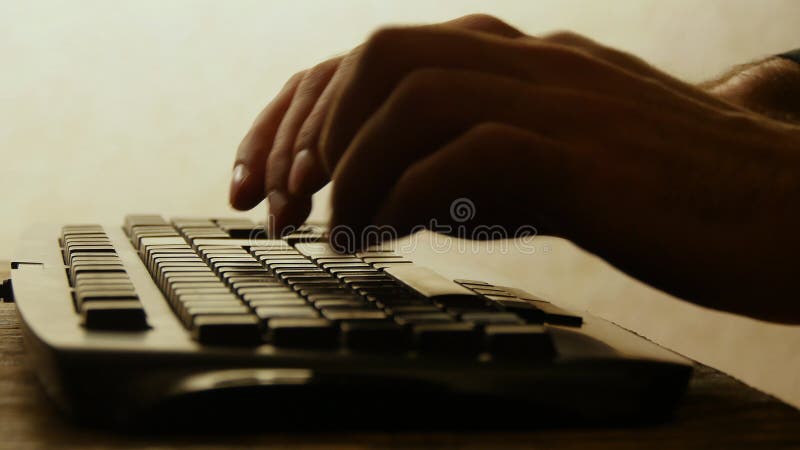 Human Hands Typing on a Keyboard Stock Photo - Image of closeup ...