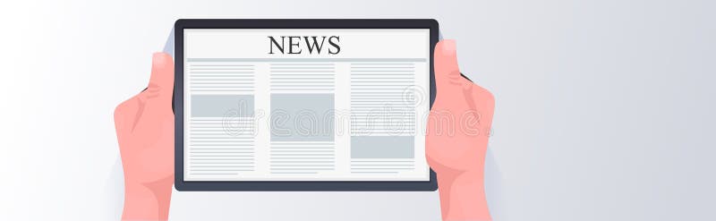 Human Hands Holding Newspaper Reading daily News Press Mass Media ...