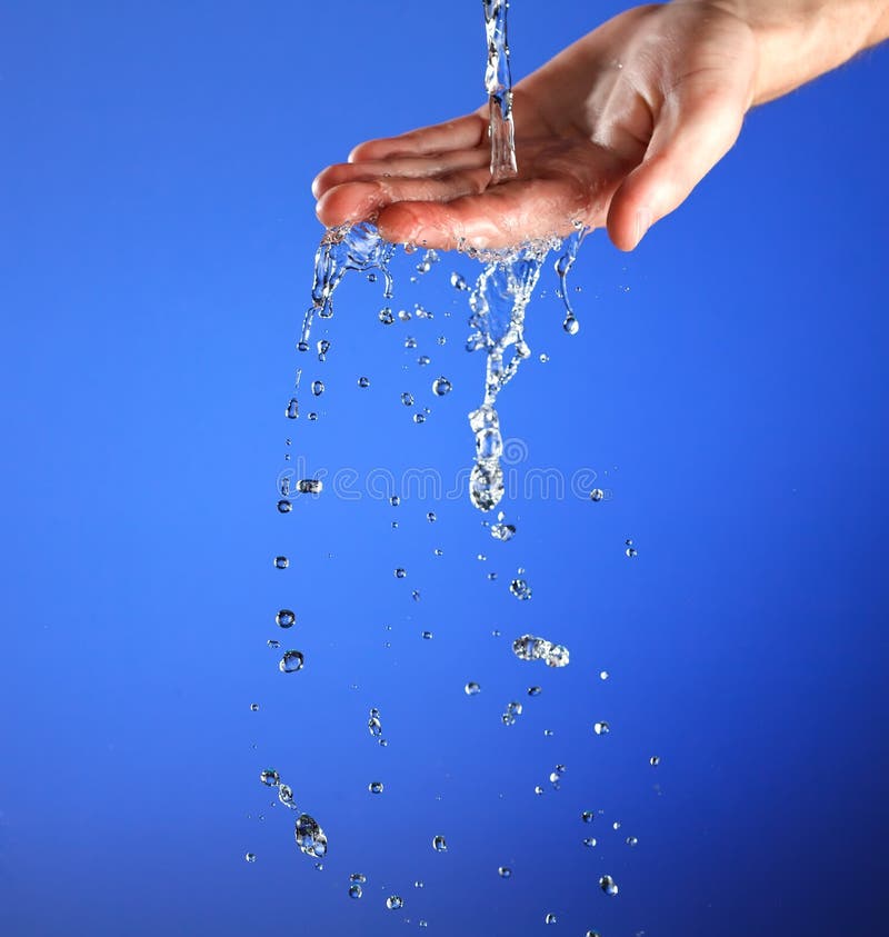 Human hands with water stock photo. Image of aquatic - 43272606